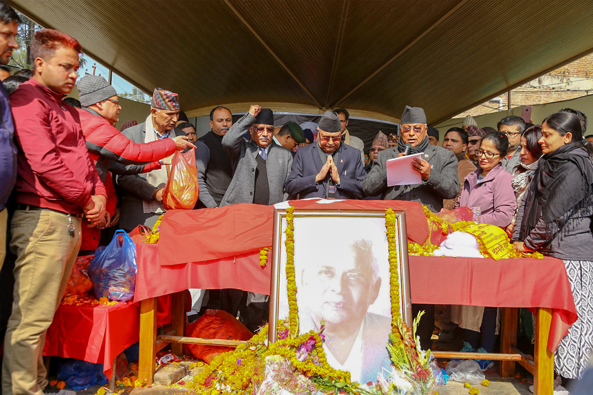 Bidding adieu to late Adhikari (In photos) « Khabarhub
