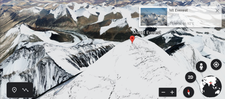Google Earth too shows Mt Everest in China « Khabarhub