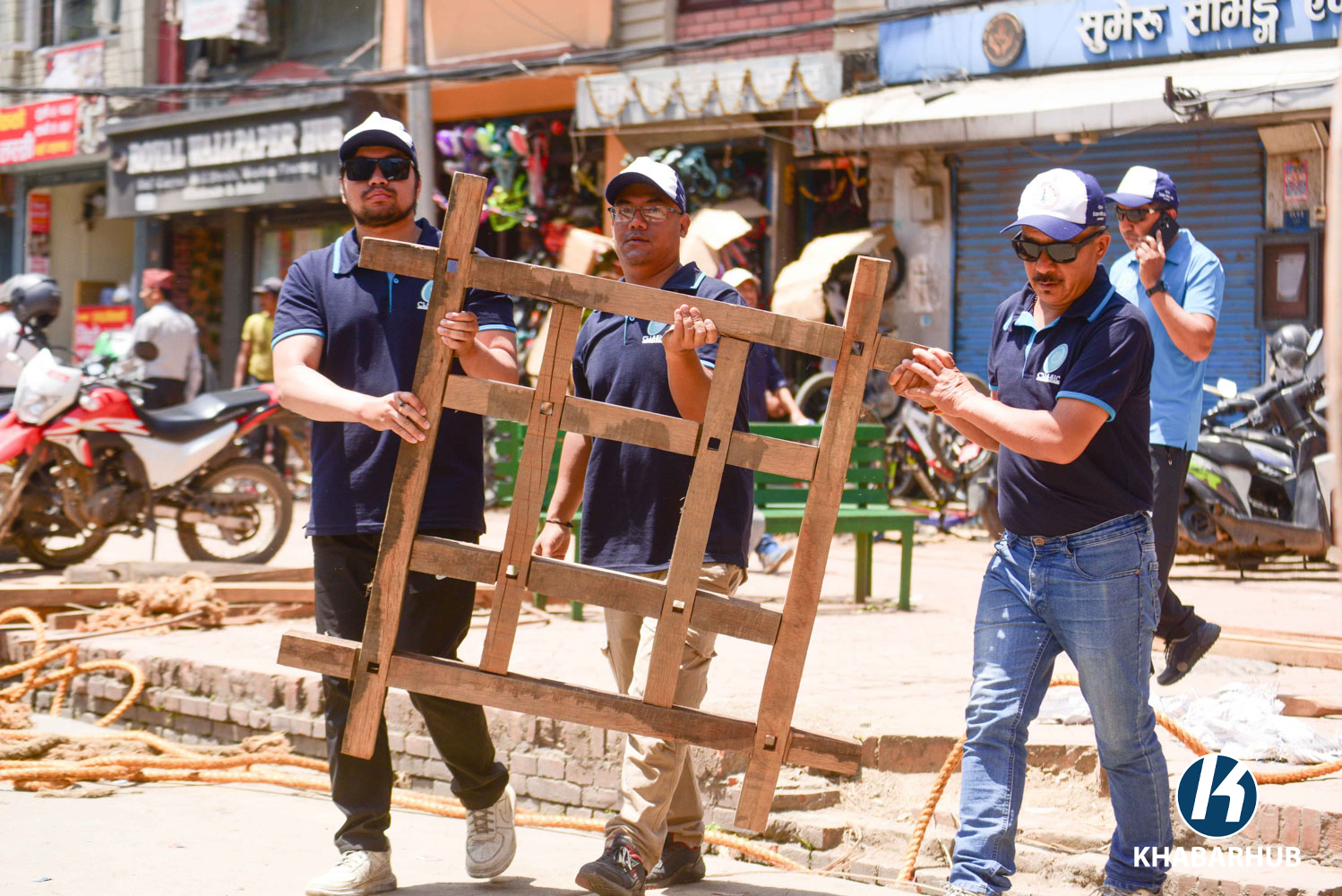Preparations in full swing for Rato Machindranath Jatra « Khabarhub